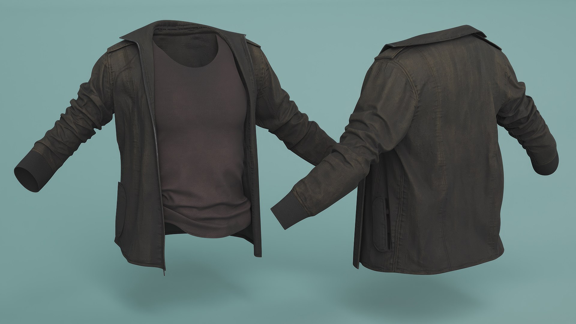 Woman Dirty Jacket 3D Model - TurboSquid 2326385