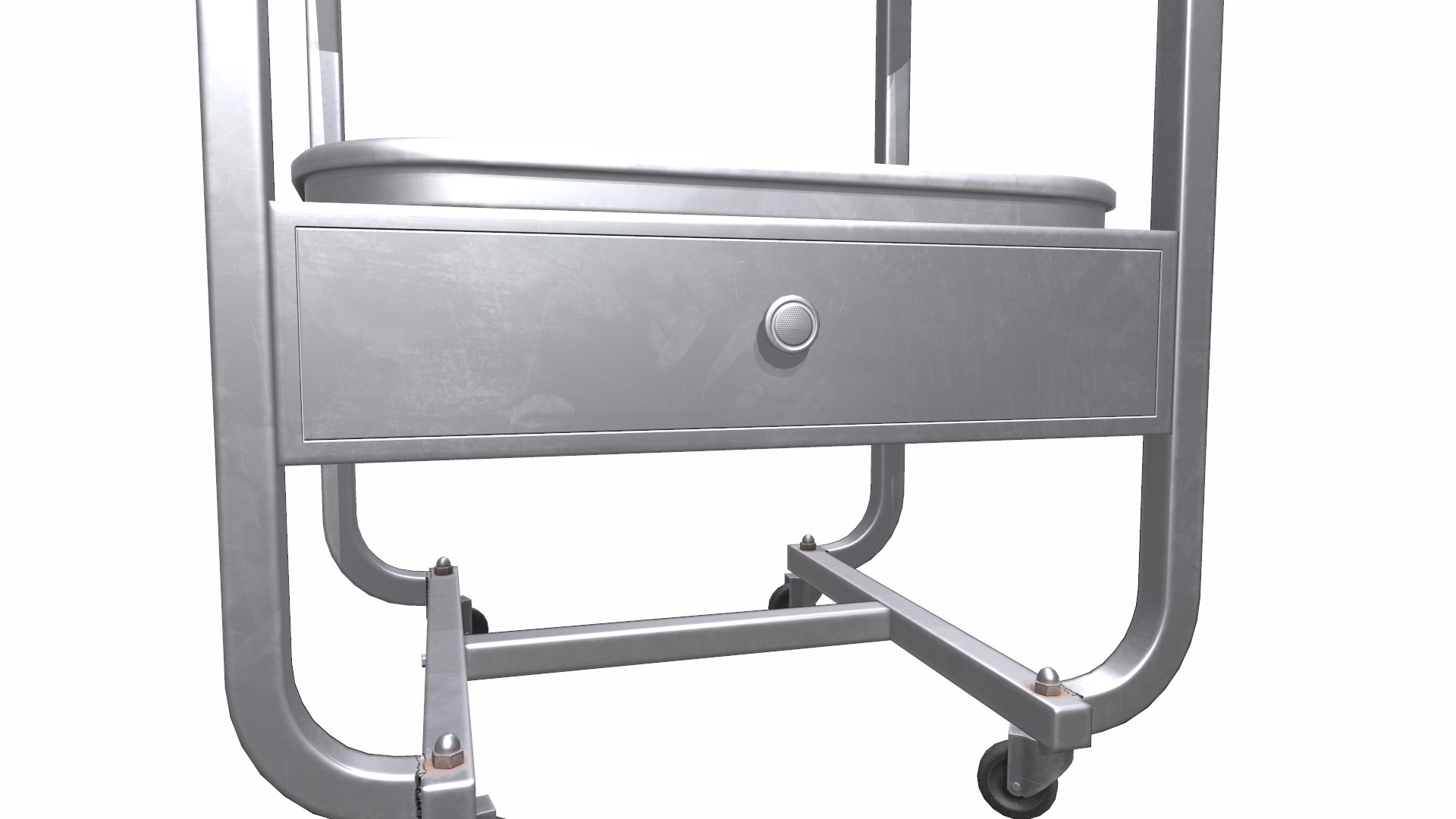 3D Model Medical Cart Trolley Steel 3D Model - TurboSquid 2049166