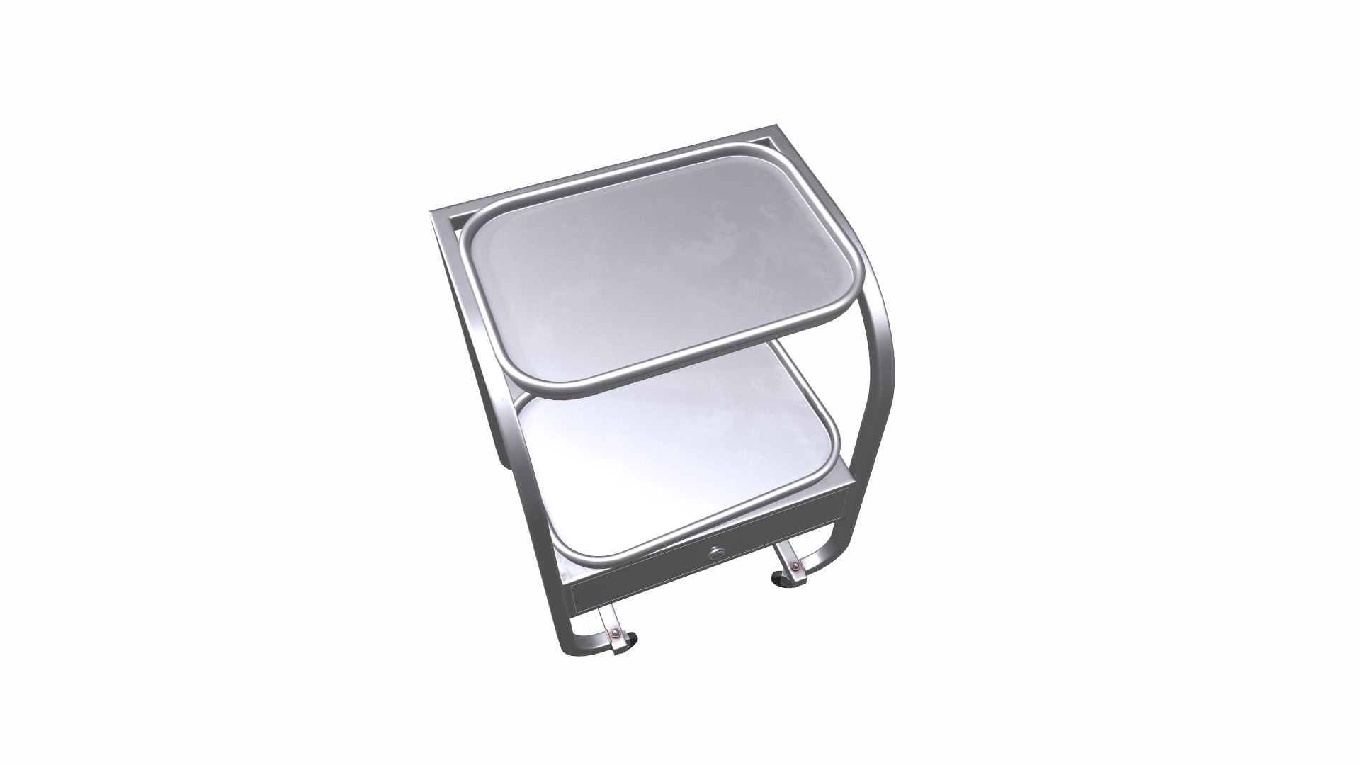 3D Model Medical Cart Trolley Steel 3D Model - TurboSquid 2049166