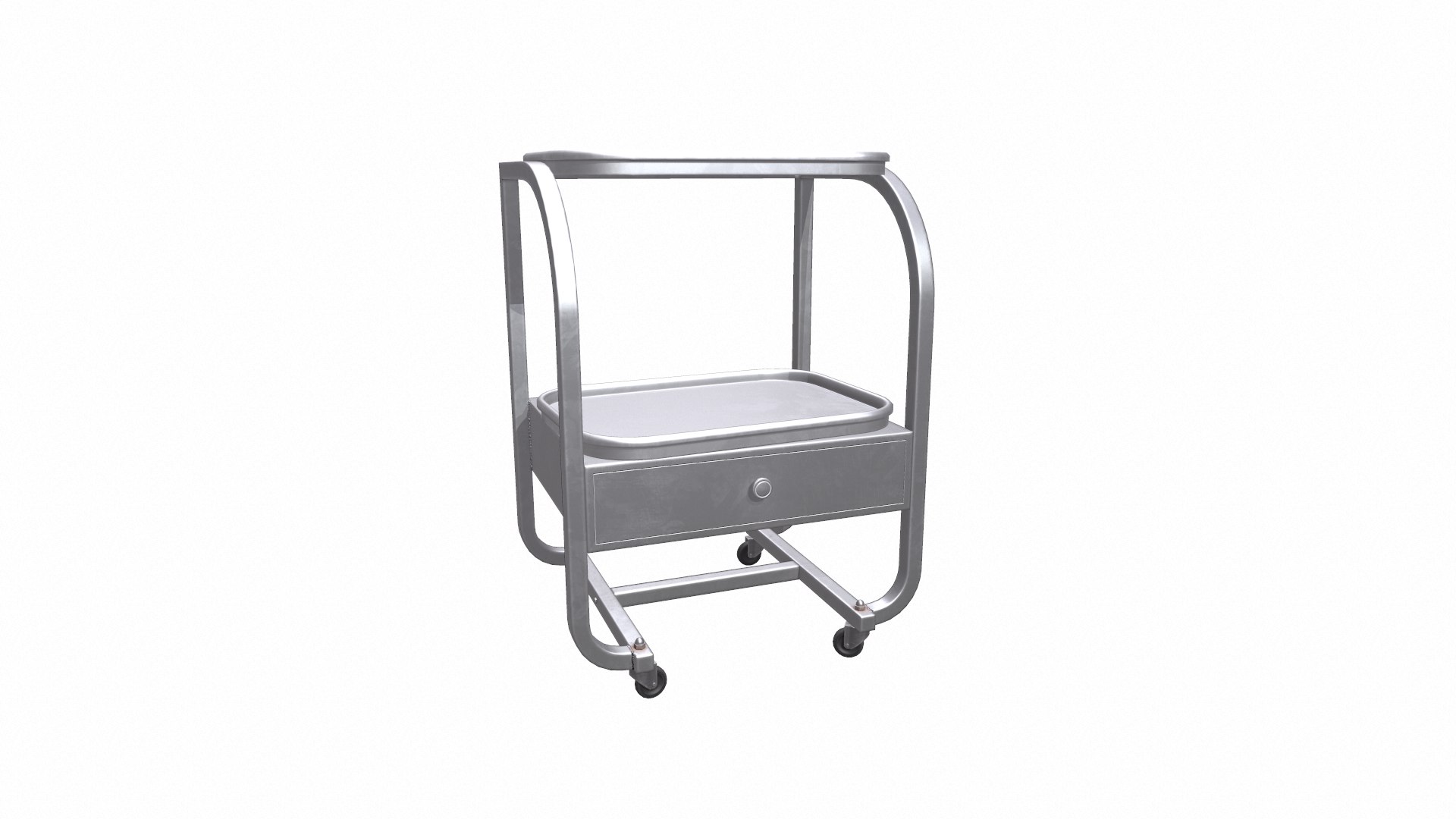 3D Model Medical Cart Trolley Steel 3D Model - TurboSquid 2049166