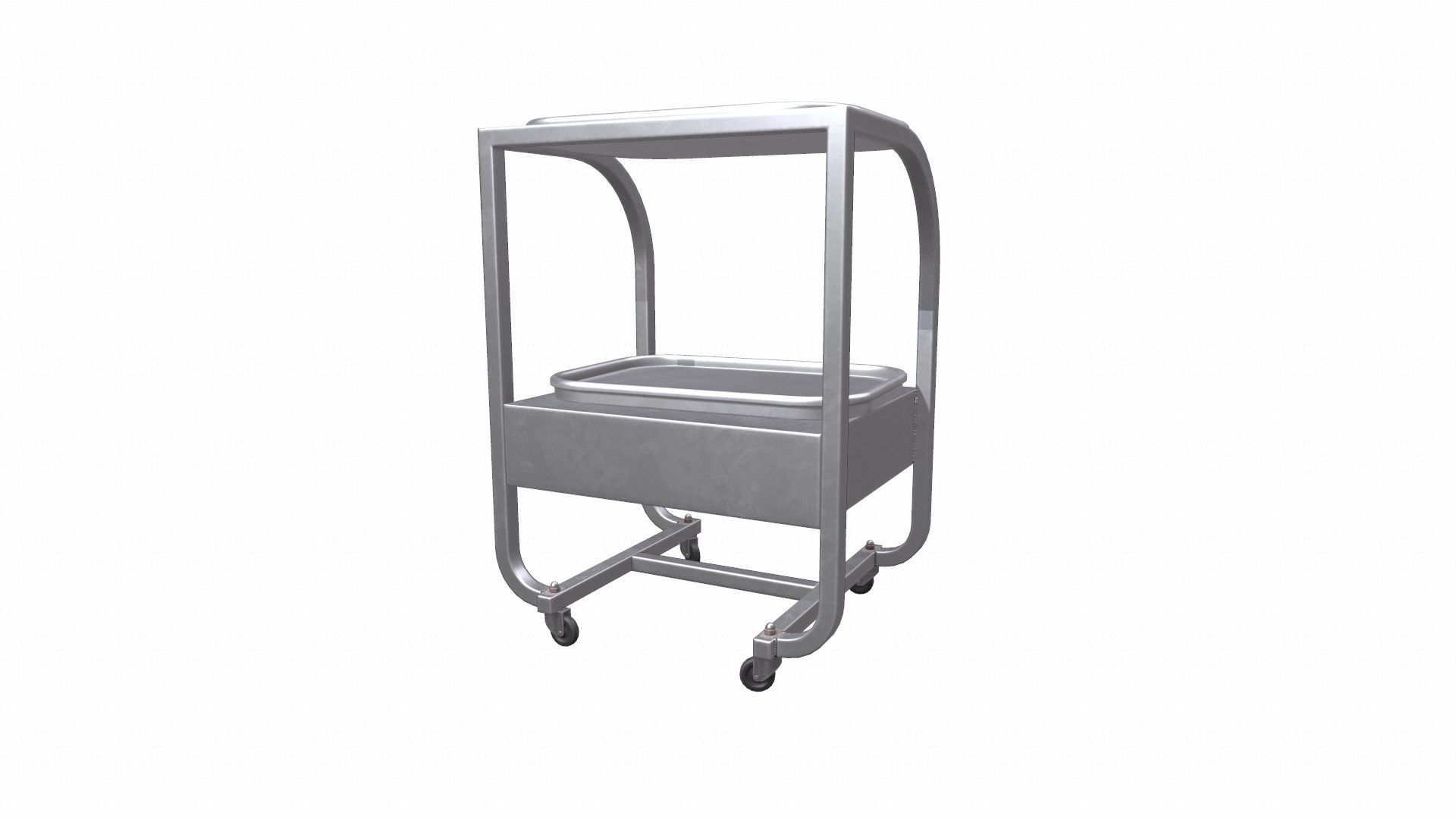 3D Model Medical Cart Trolley Steel 3D Model - TurboSquid 2049166