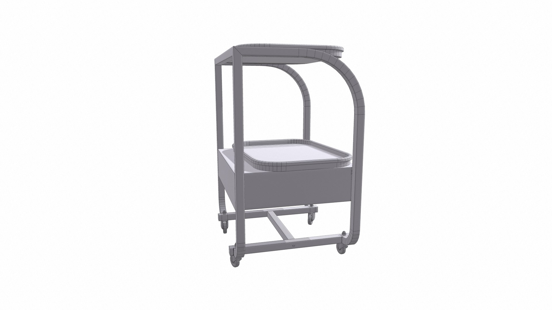 3D Model Medical Cart Trolley Steel 3D Model - TurboSquid 2049166