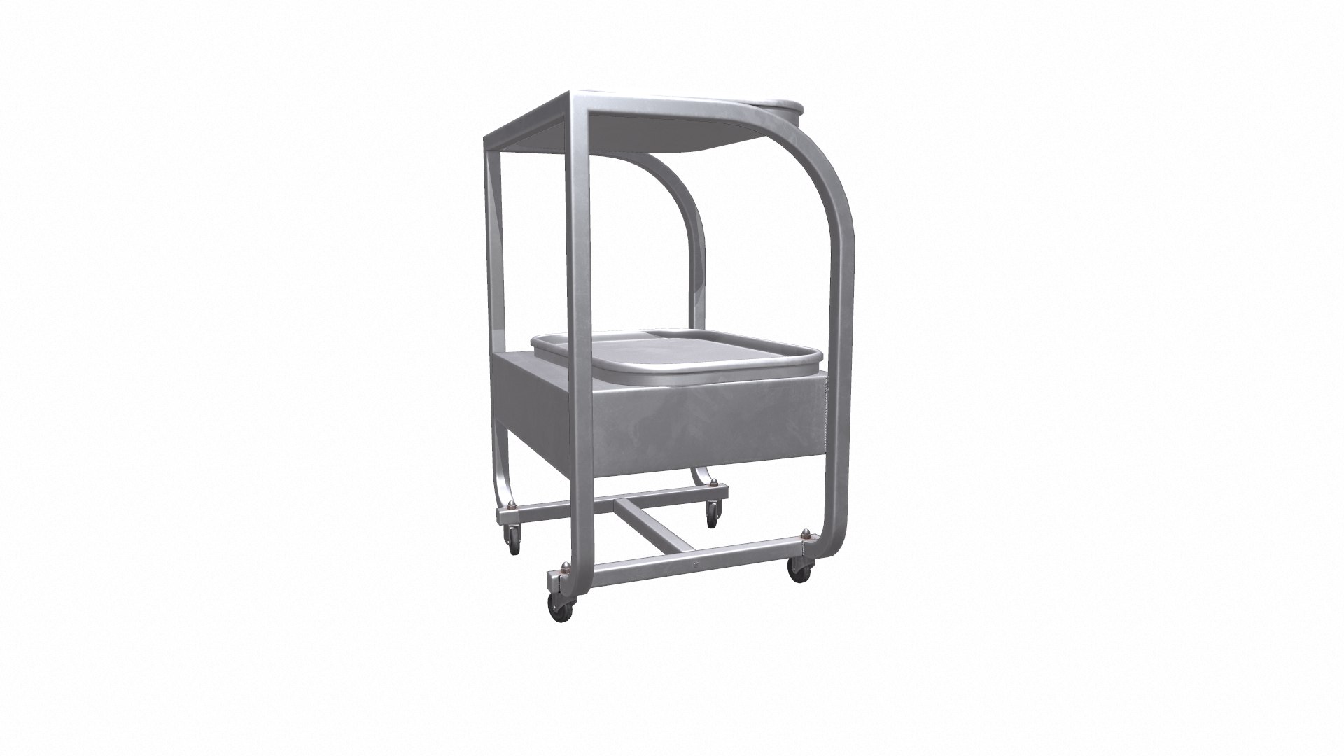 3D Model Medical Cart Trolley Steel 3D Model - TurboSquid 2049166