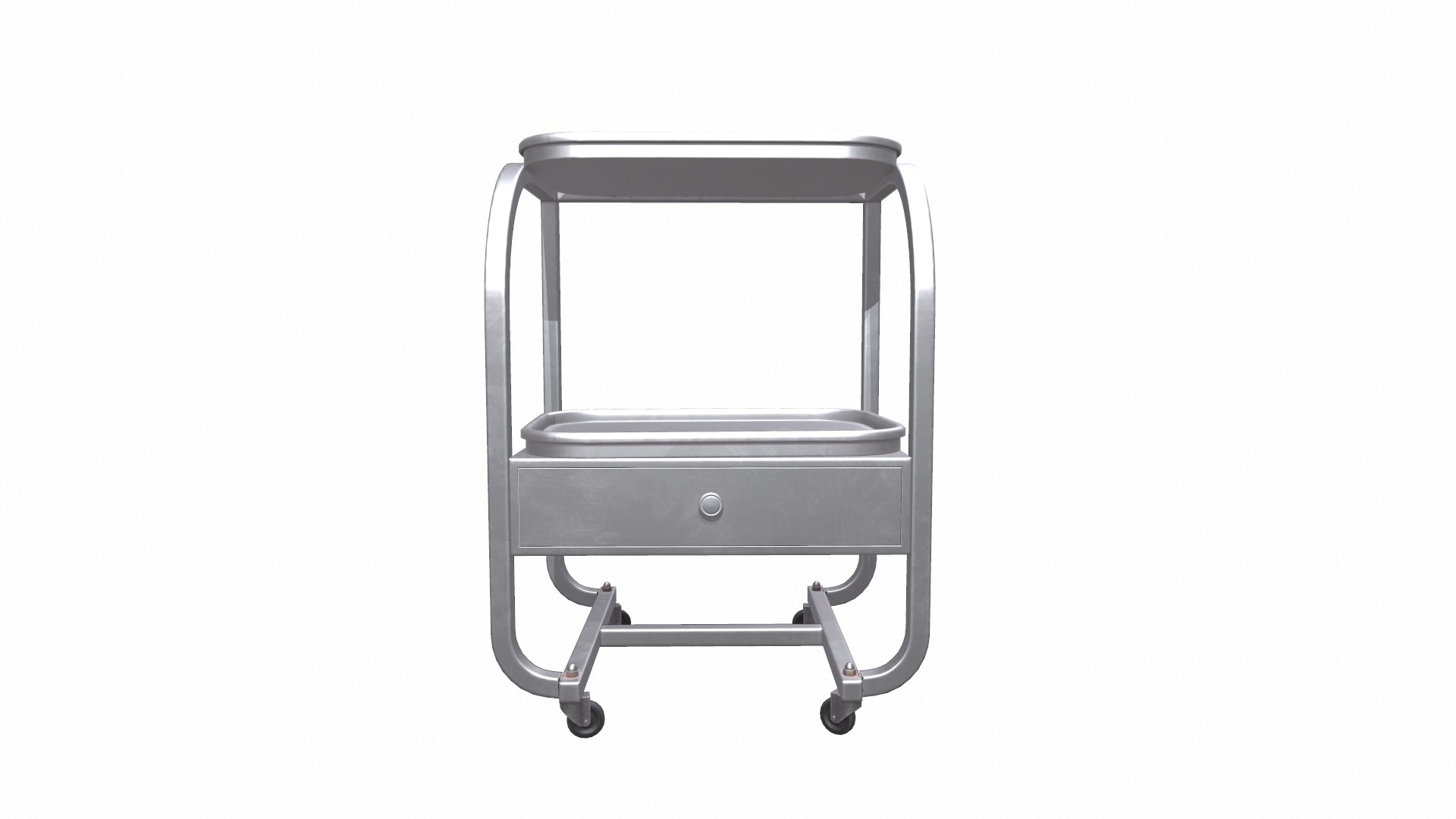 3D Model Medical Cart Trolley Steel 3D Model - TurboSquid 2049166