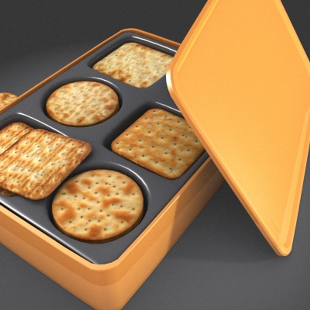 Dry Biscuits Box 3d Max