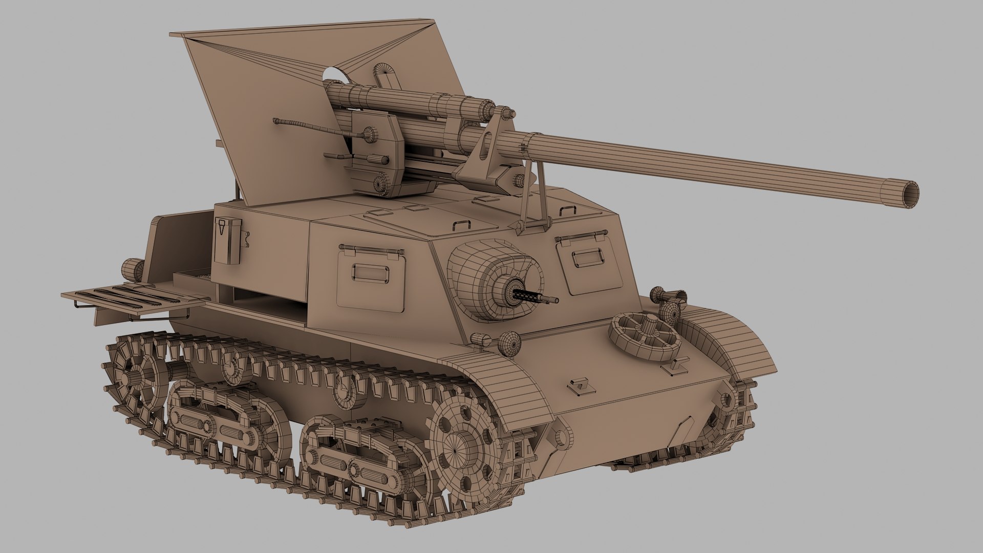 Ww2 Zis 30 Anti Tank 3d Model