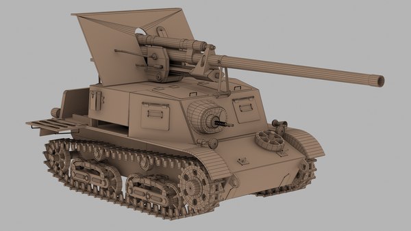 ww2 zis 30 anti tank 3d model