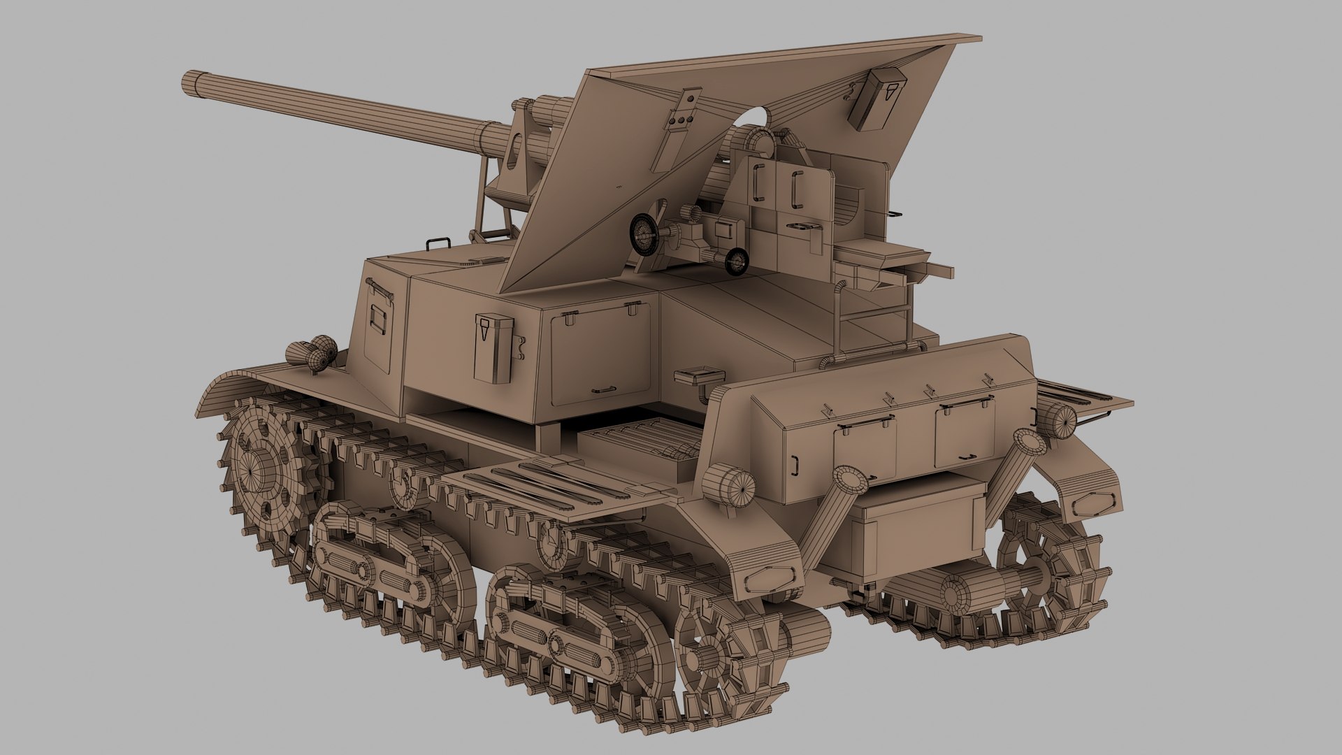 Ww2 Zis 30 Anti Tank 3d Model
