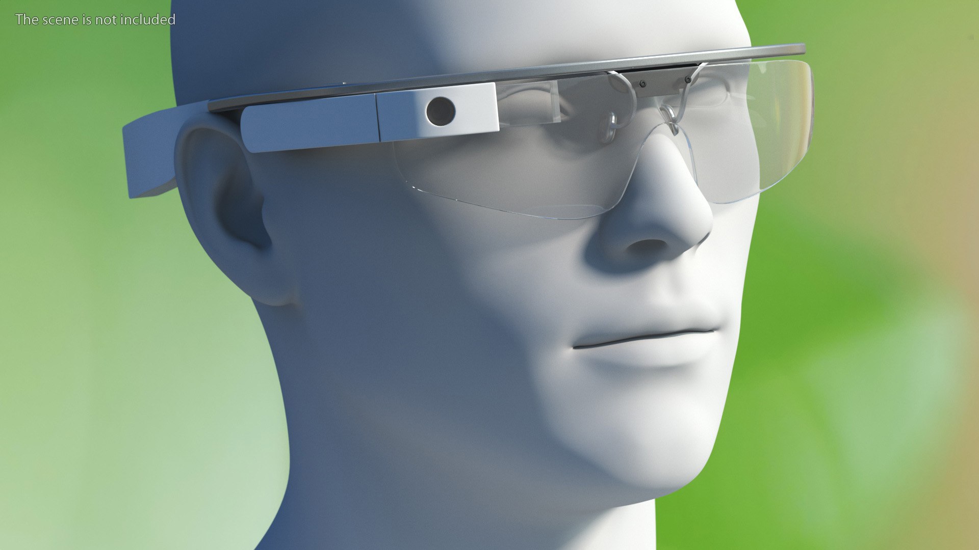 3D Google Glasses 2 On Mannequin Head - TurboSquid 2031247