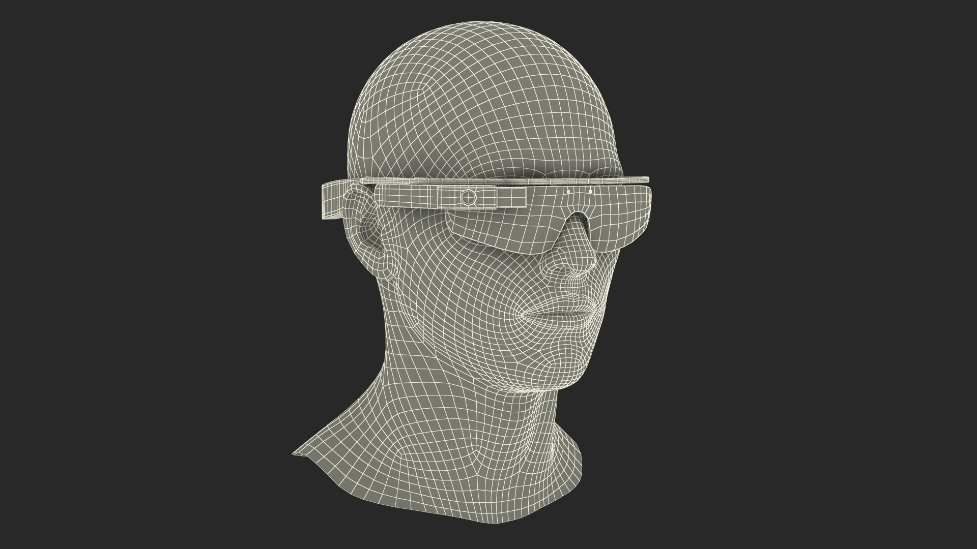 3D Google Glasses 2 On Mannequin Head - TurboSquid 2031247