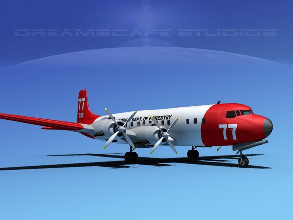 Mcdonnell Douglas Dc-7 3D Models for Download | TurboSquid
