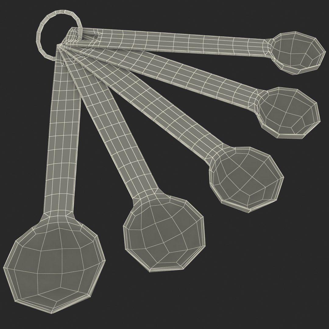Measuring Spoons 3d Model