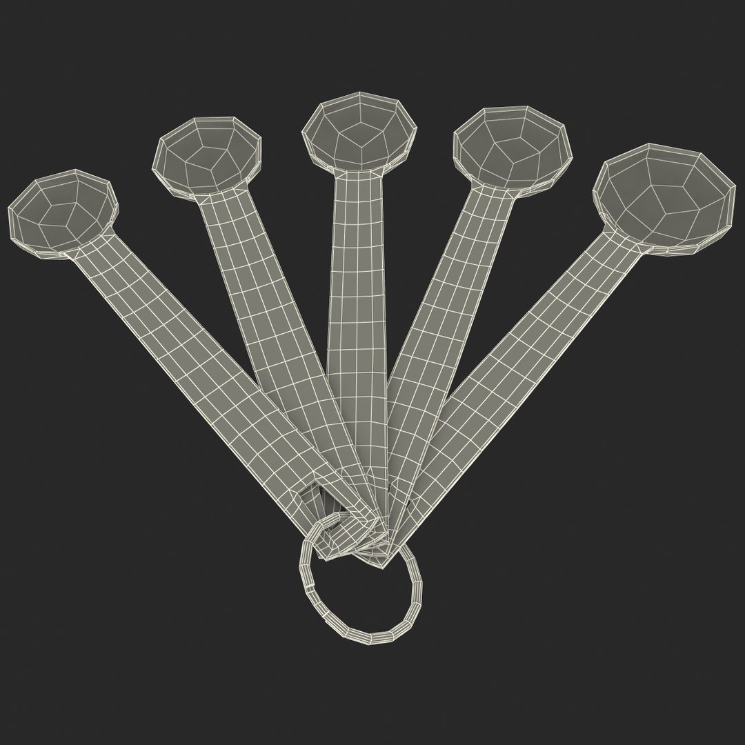 Measuring Spoons 3d Model