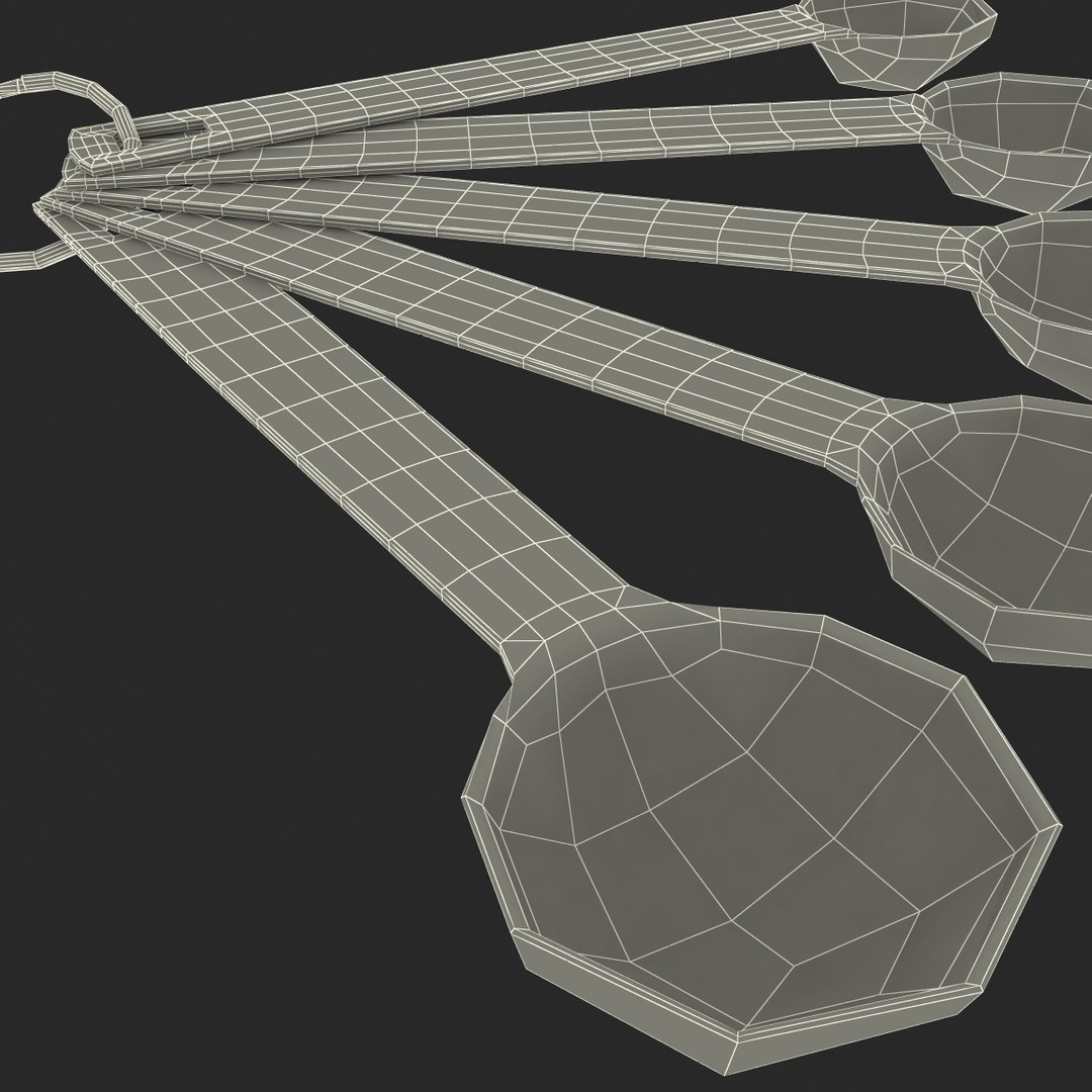 Measuring Spoons 3d Model