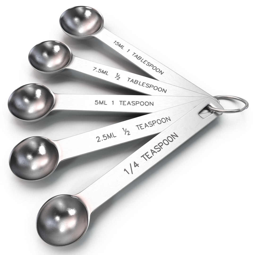 Measuring Spoons 3d Model