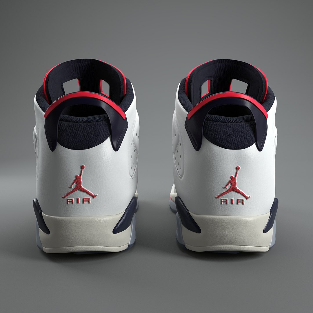 Air Jordan 6 Retro 3D Model - TurboSquid 1463574