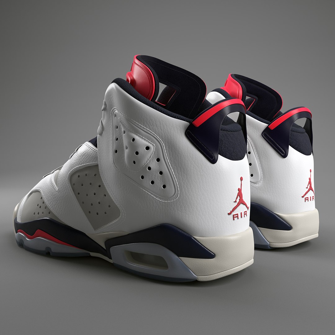 Air Jordan 6 Retro 3D Model - TurboSquid 1463574