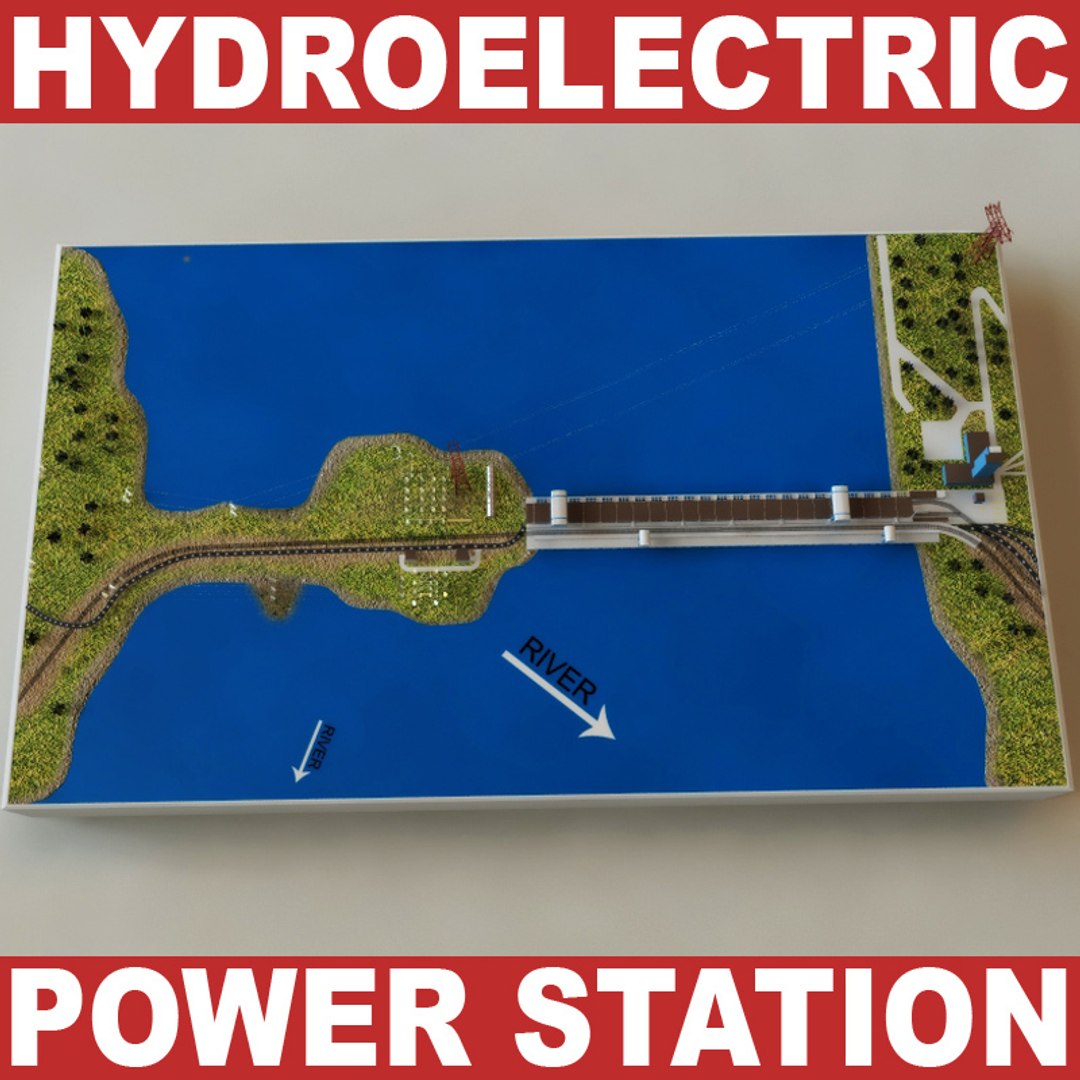 Hydroelectric Power Station V2 3d Model