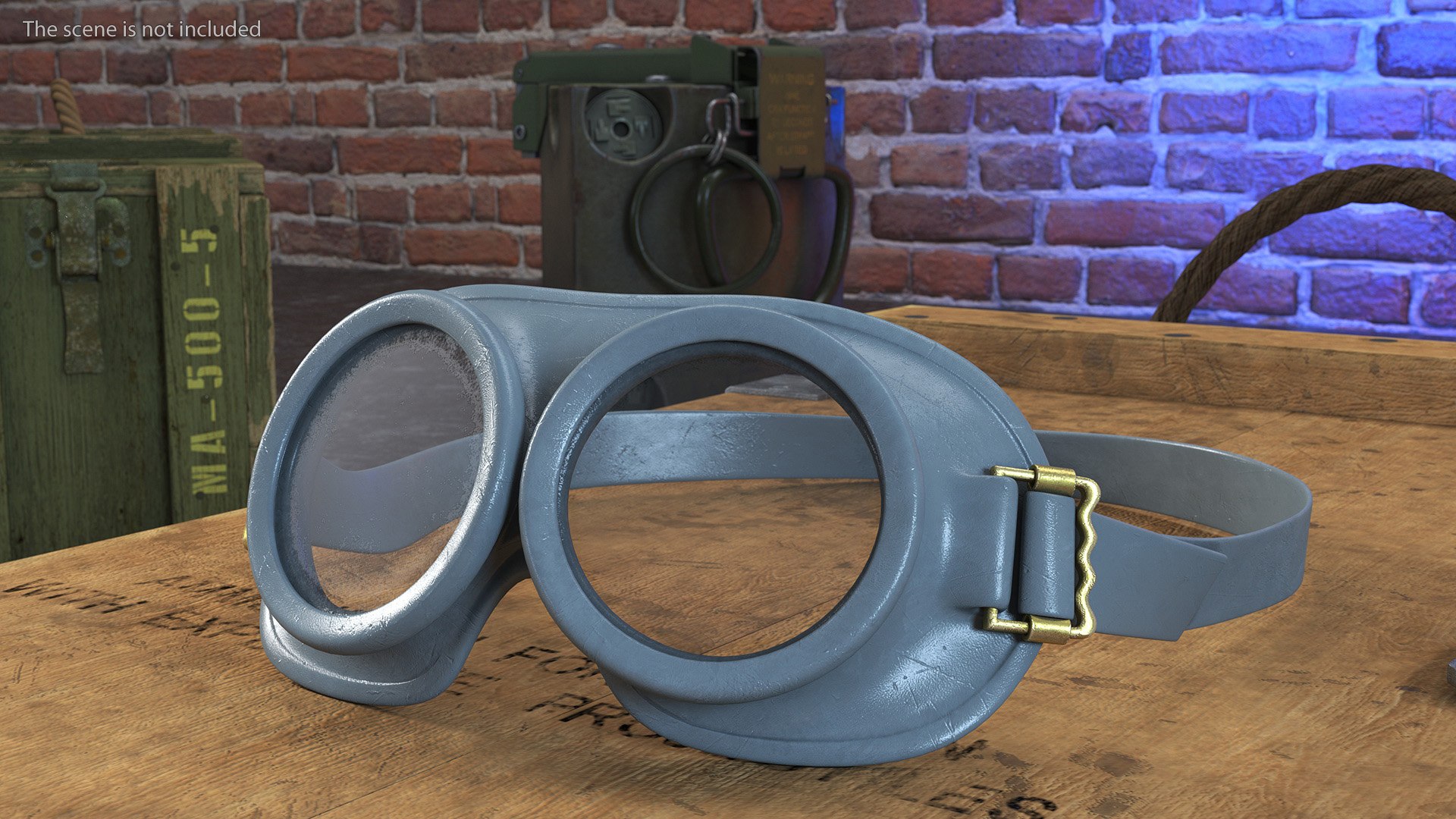 NATO Grey Military Rubber Goggles 3D - TurboSquid 2212176