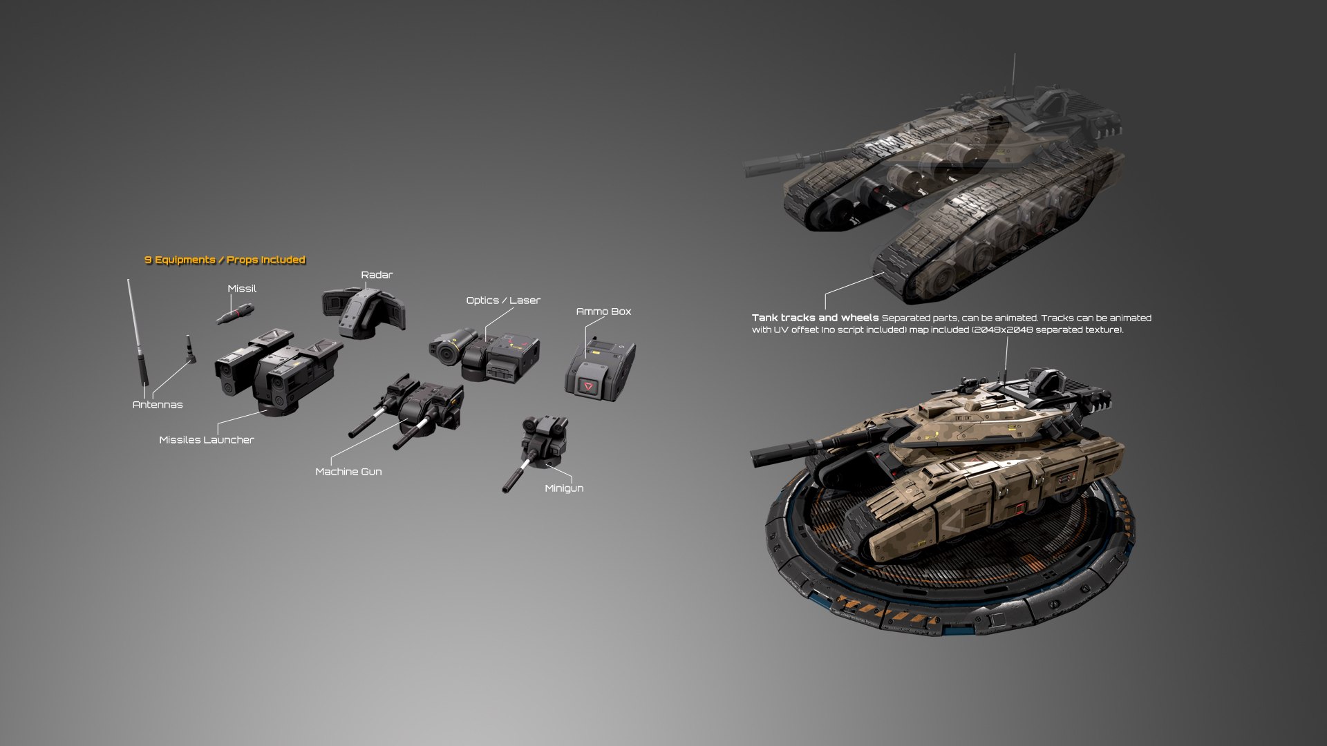 3D vehicle light tank - - TurboSquid 1443887