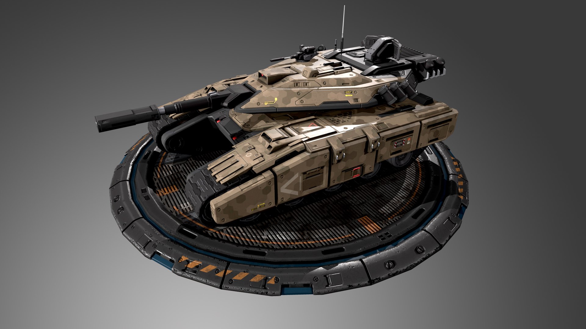 3D vehicle light tank - - TurboSquid 1443887