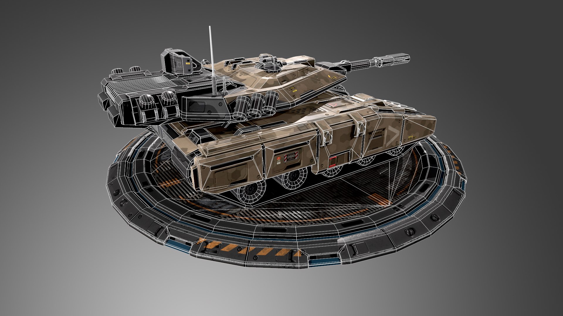 3D vehicle light tank - - TurboSquid 1443887