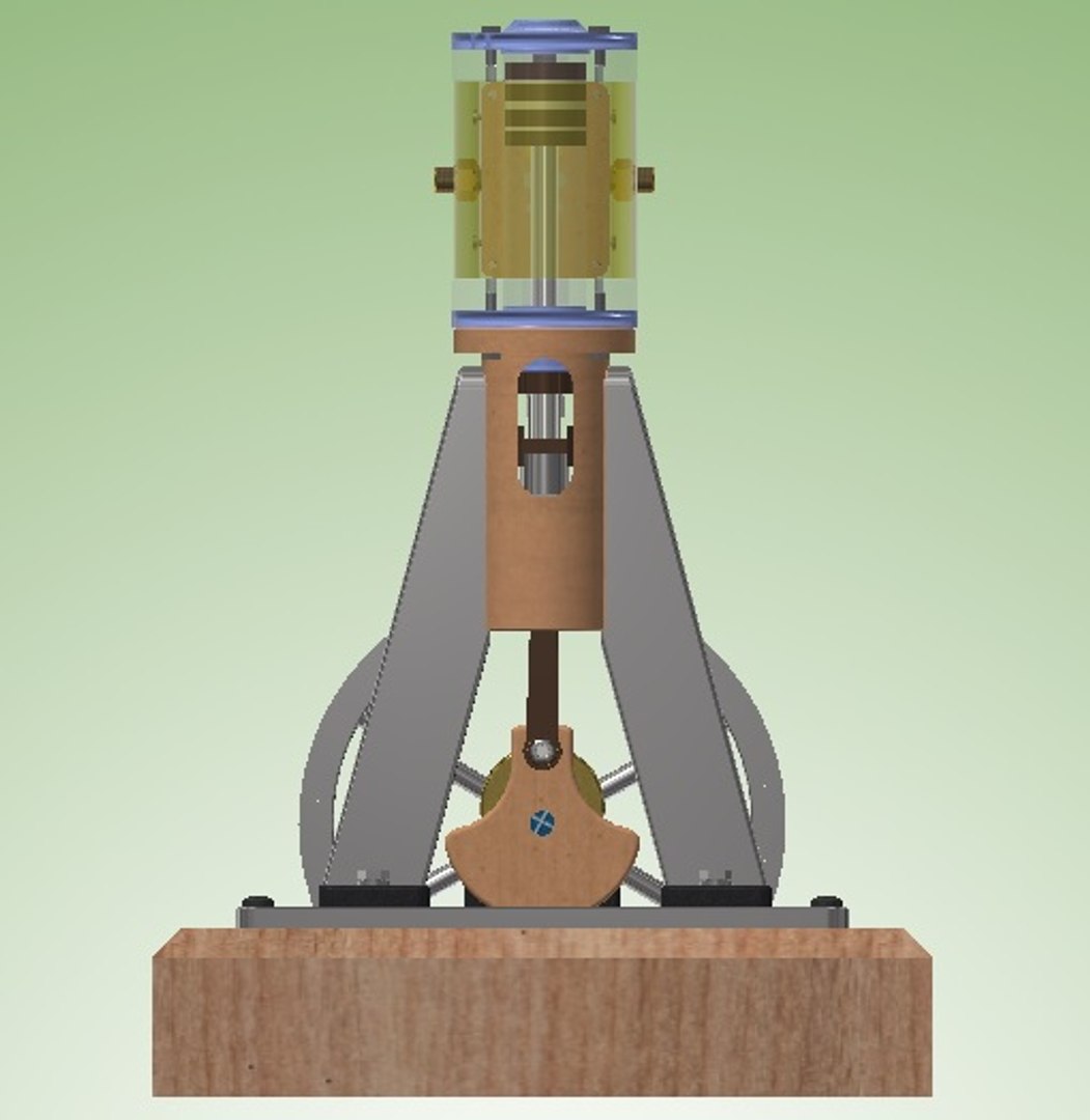 3D Model Vertical Single Cylinder Steam Engine - TurboSquid 1154292