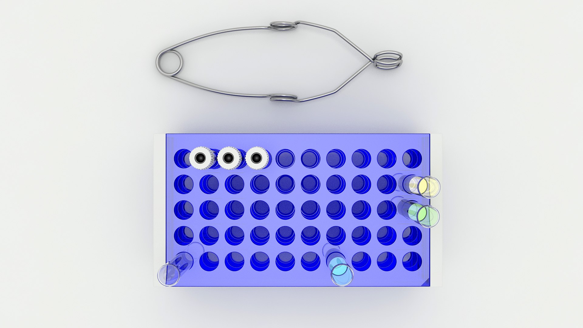 3D Model Stand Test Tube Tweezers - TurboSquid 1536558