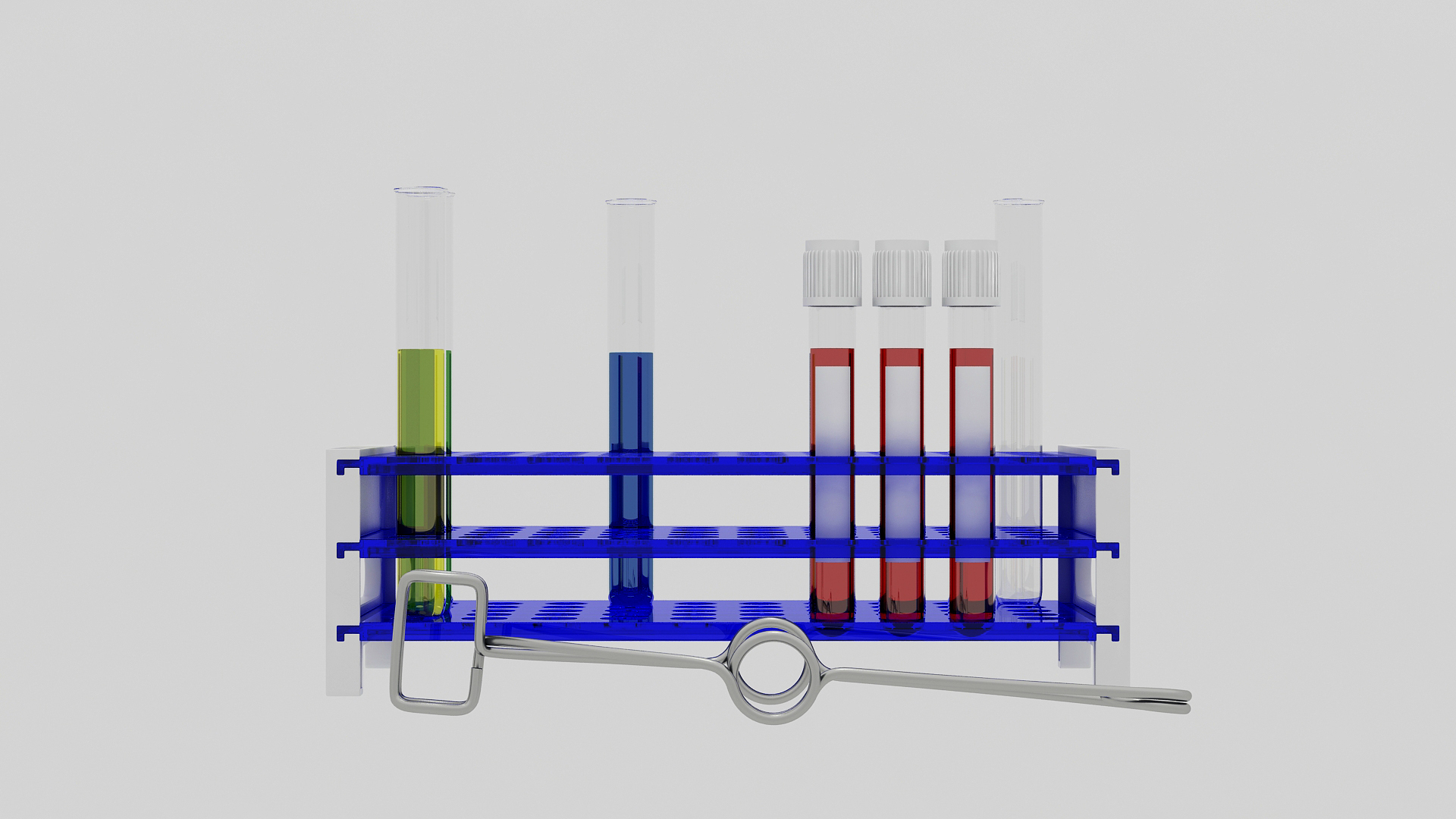 3D Model Stand Test Tube Tweezers - TurboSquid 1536558