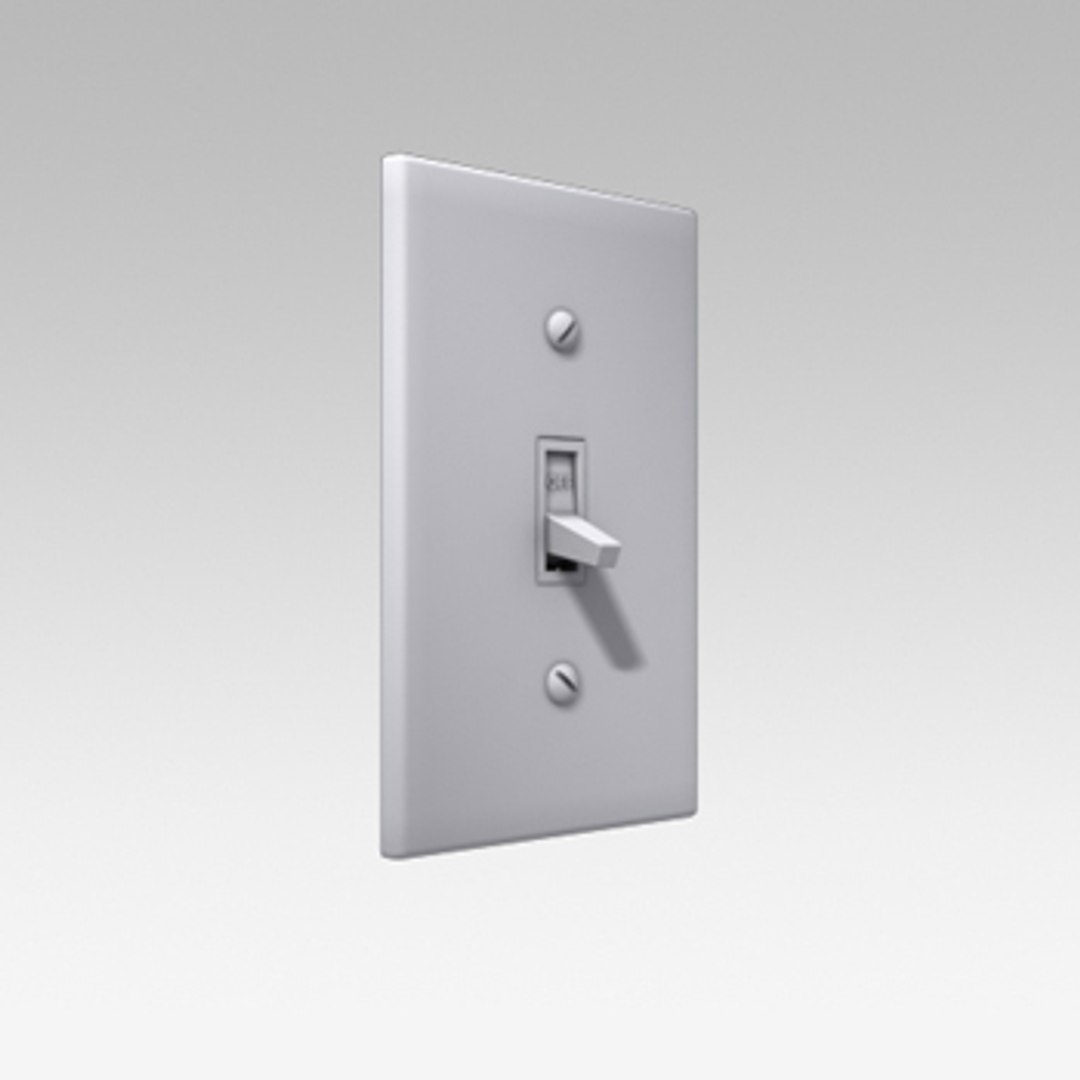 3d model light switch