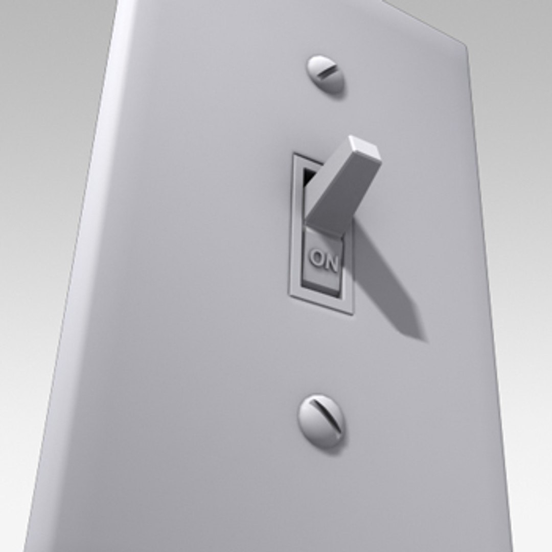 3d model light switch