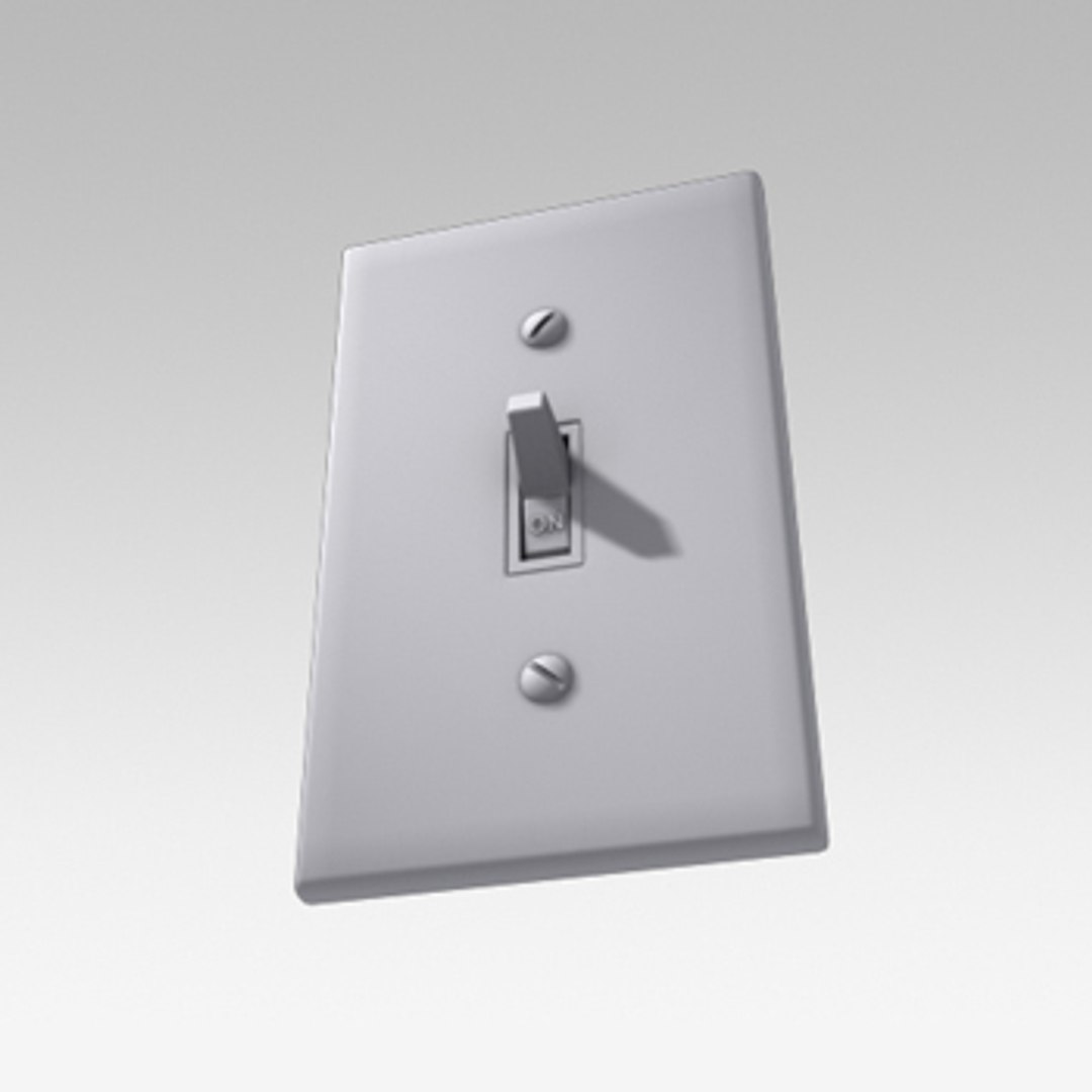 3d model light switch