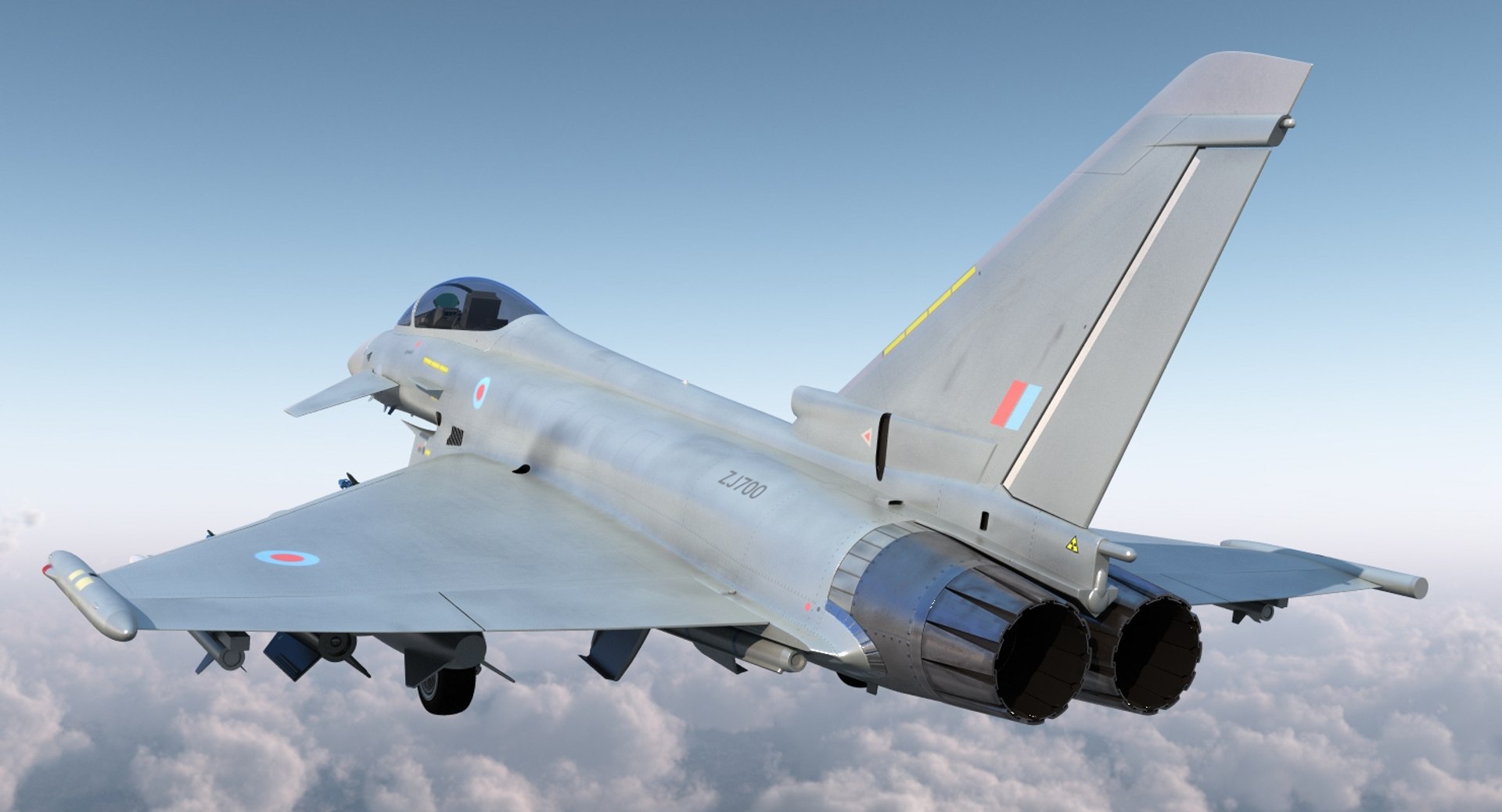Multirole Fighter Eurofighter Typhoon 3d Model