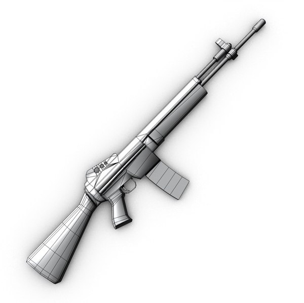 3d model of modern weapons pack revolver gun