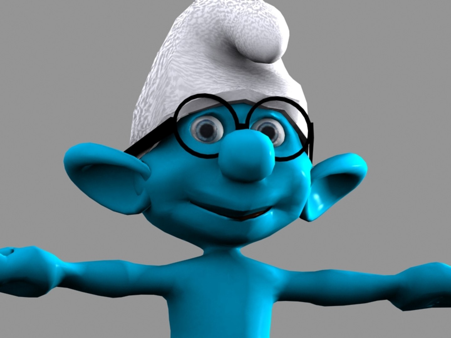3d brainy smurf