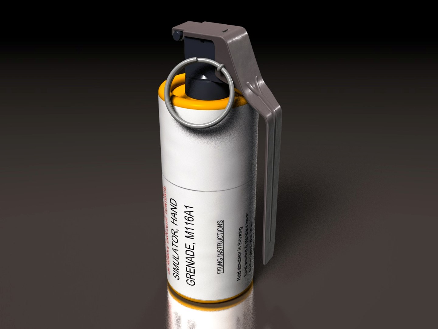 3d Model Of Simulator Hand Grenade