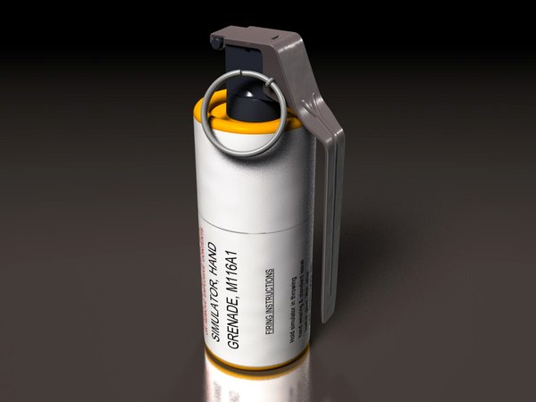 3d model of simulator hand grenade
