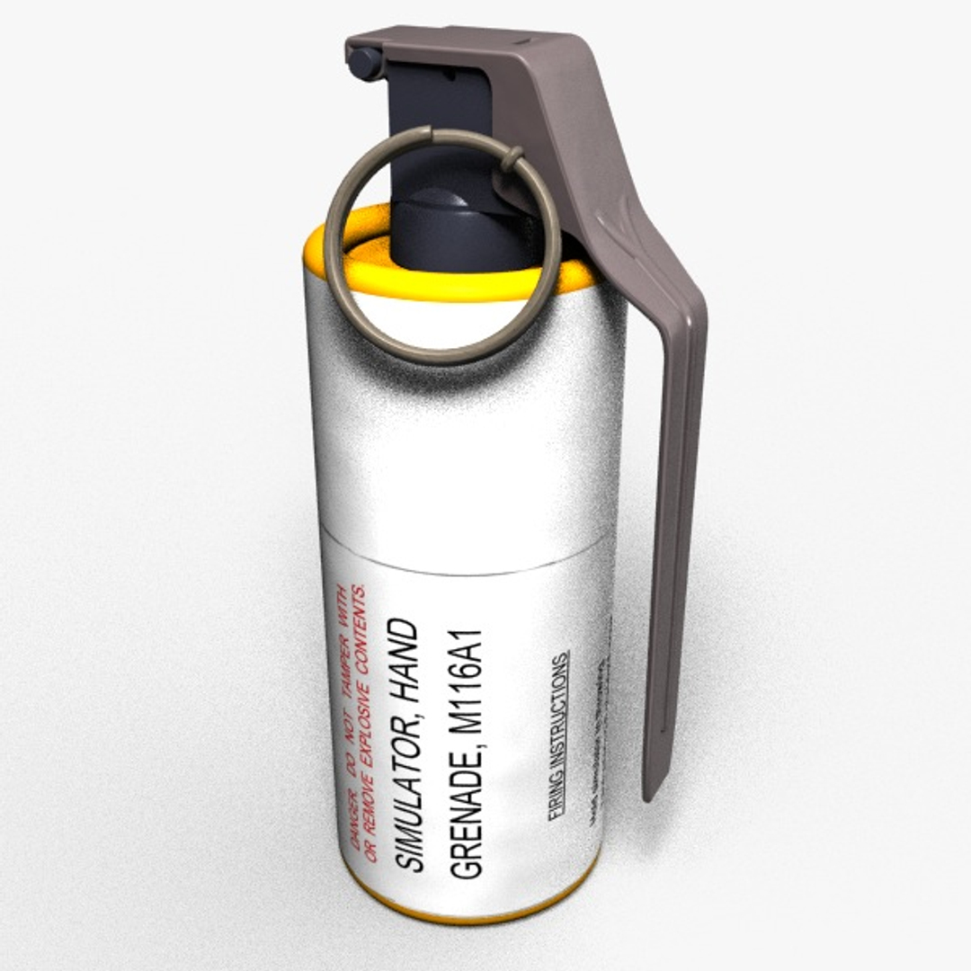 3d Model Of Simulator Hand Grenade