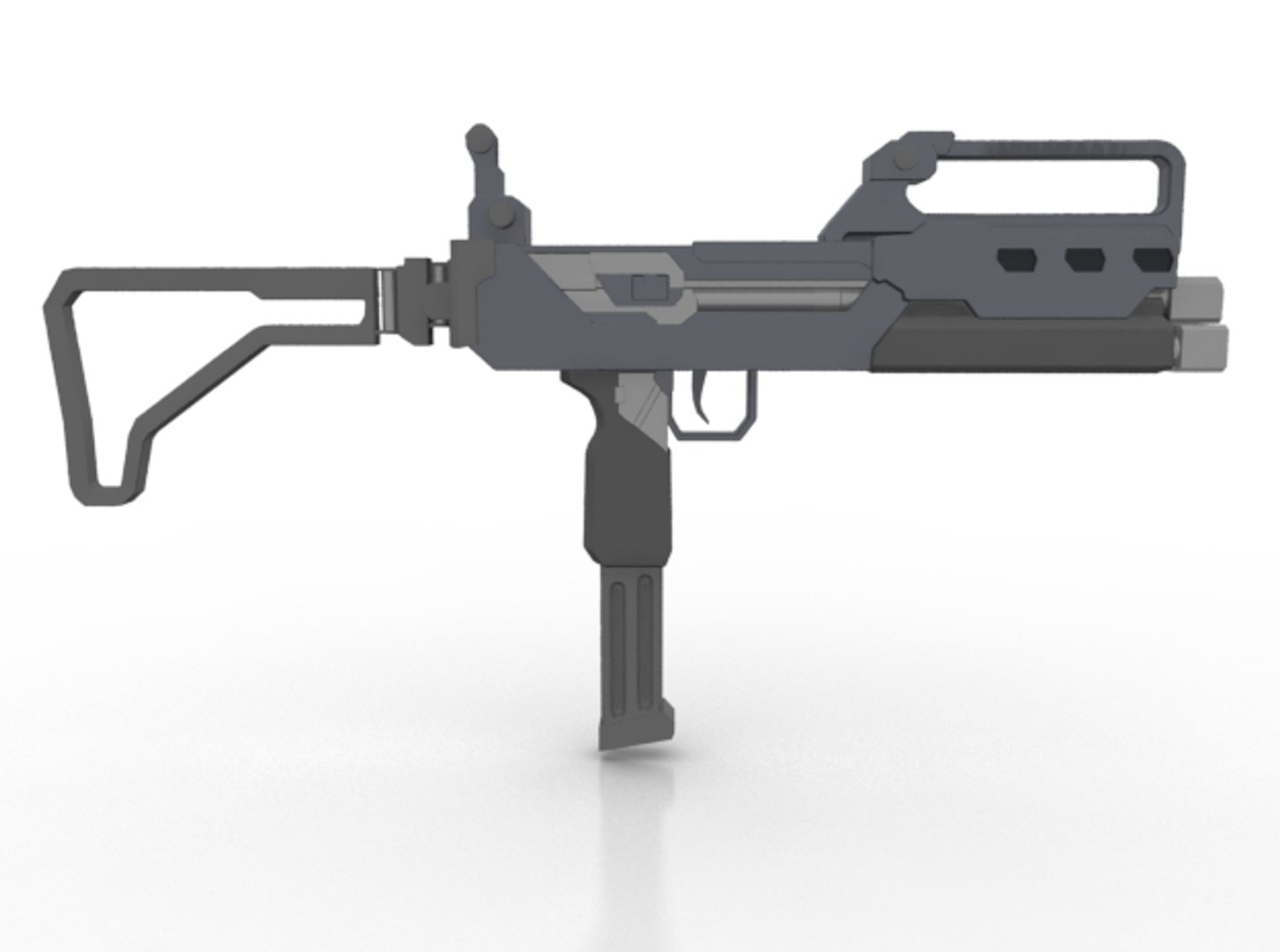 3D Machine Gun - TurboSquid 1510623