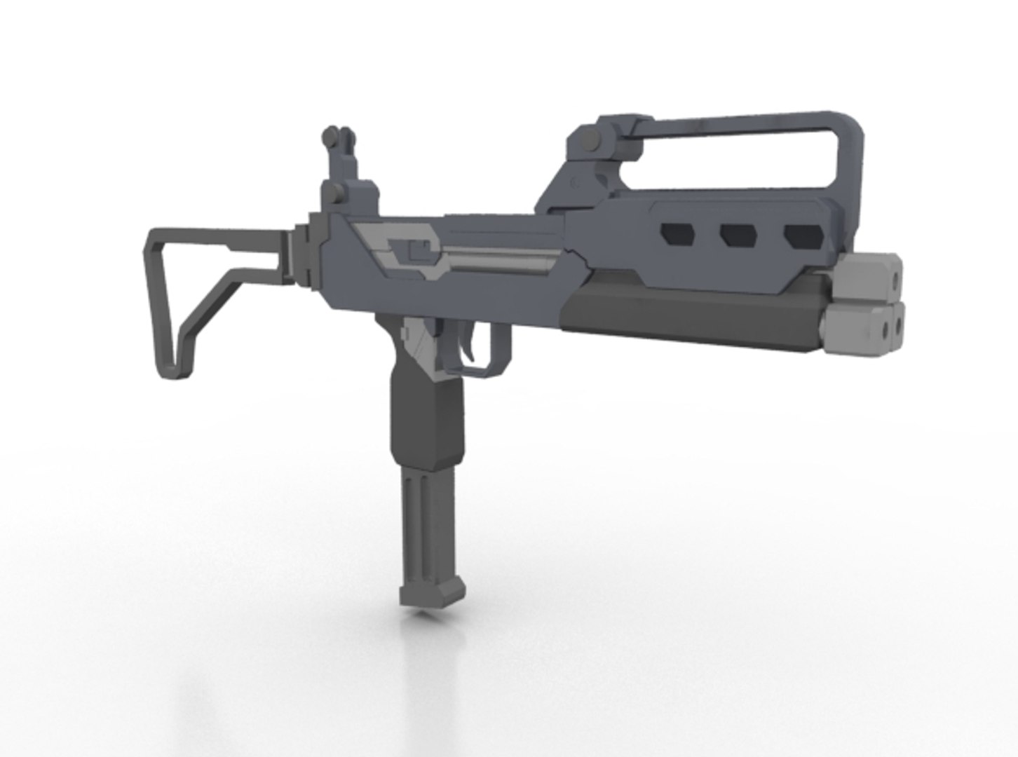 3D Machine Gun - TurboSquid 1510623