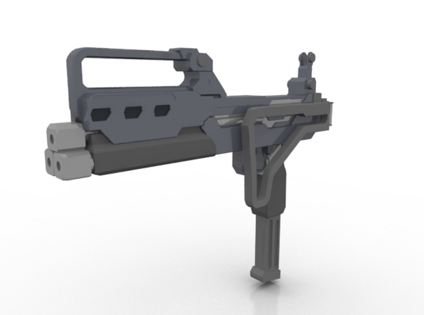3D Machine Gun - TurboSquid 1510623