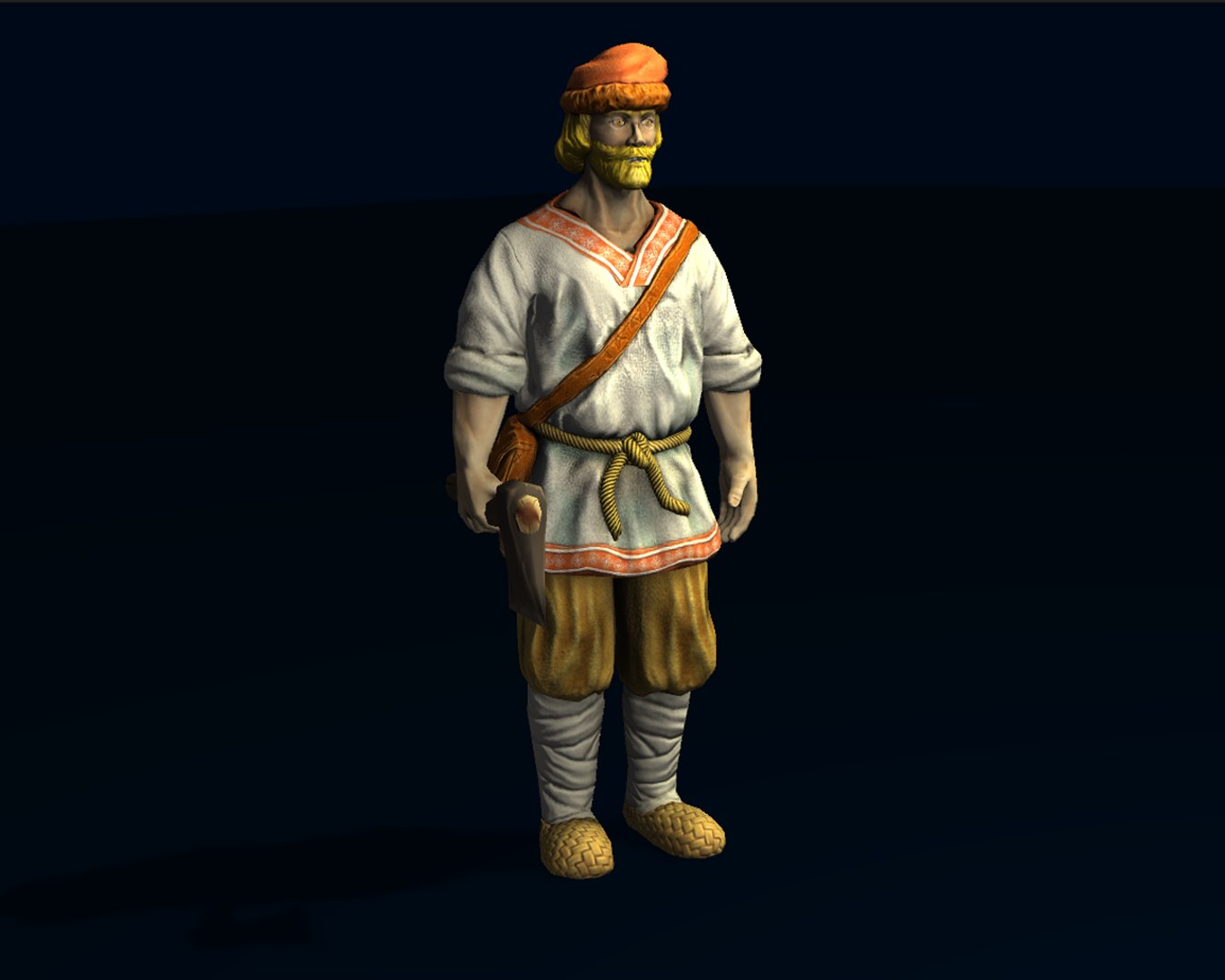 Villager Peasant 3d Fbx