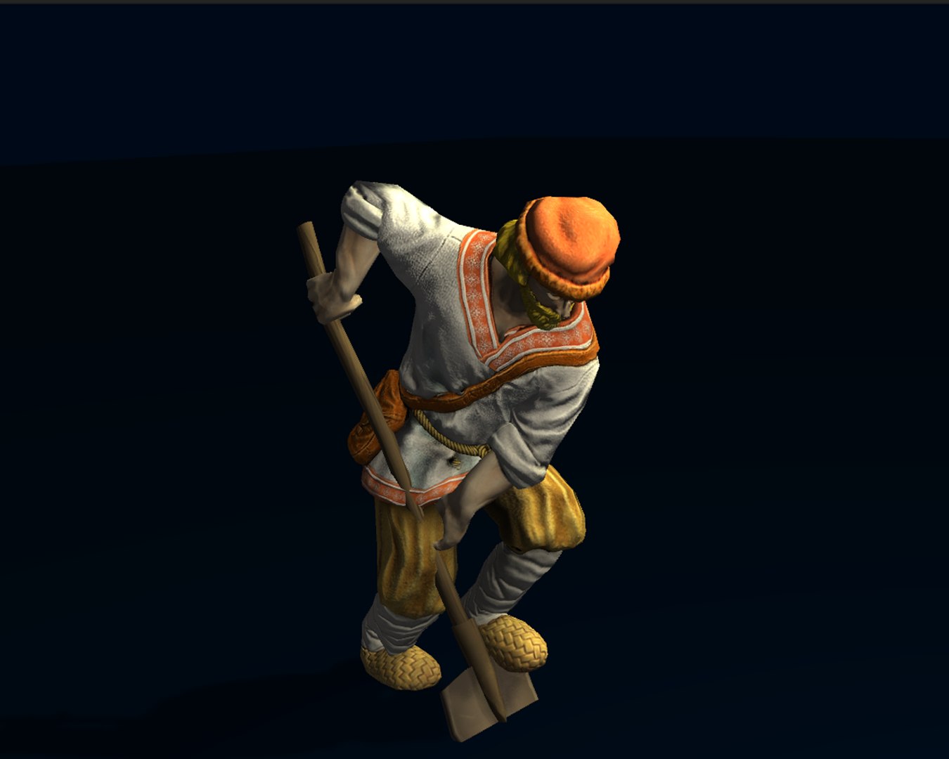 Villager Peasant 3d Fbx