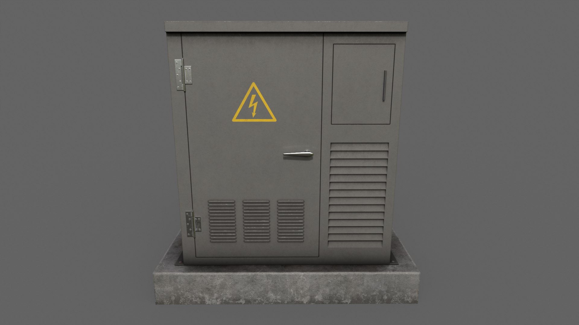 3D PBR Electric Box Grey - TurboSquid 1753894