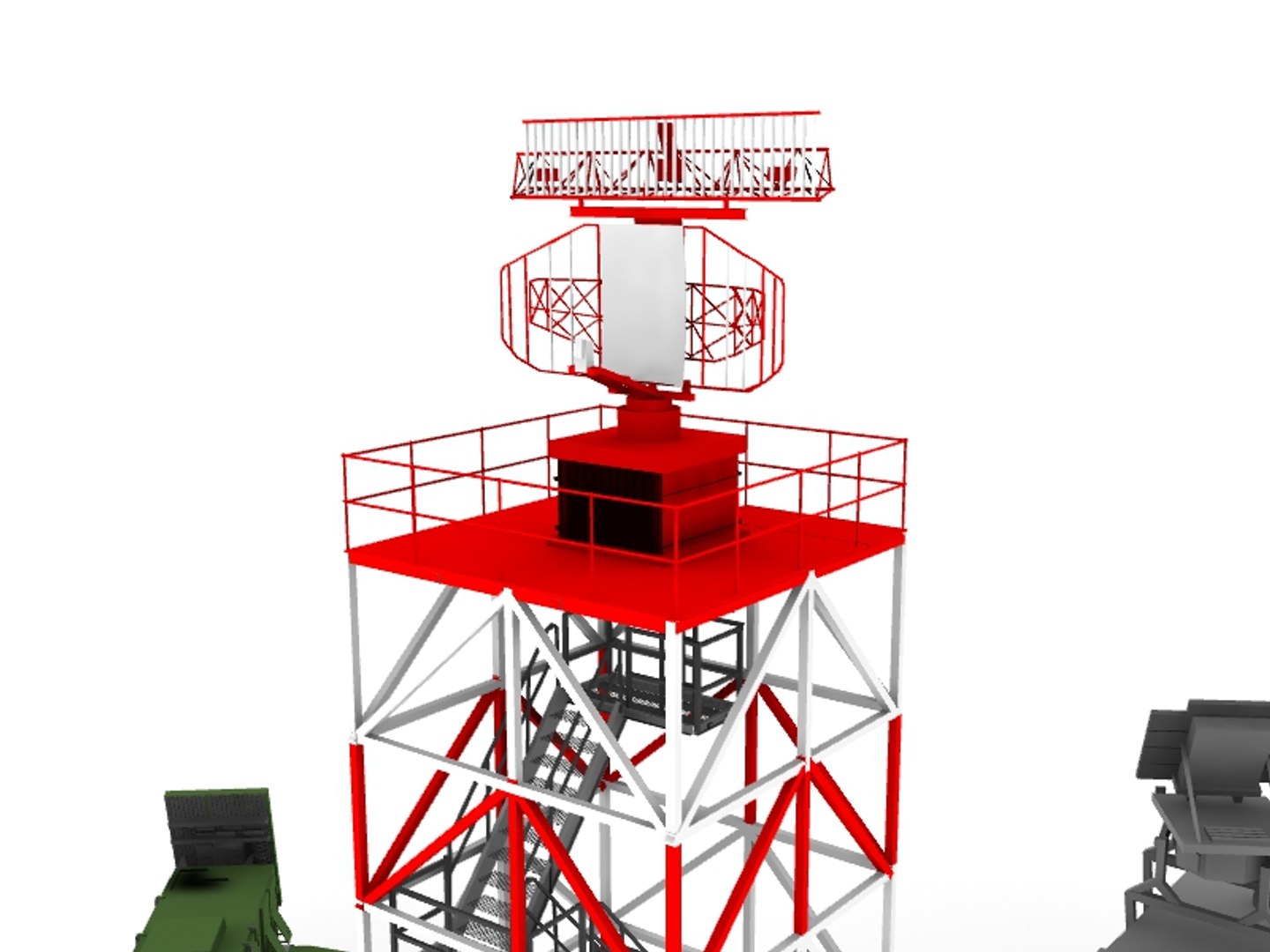 Radar Military Airports 3d Max