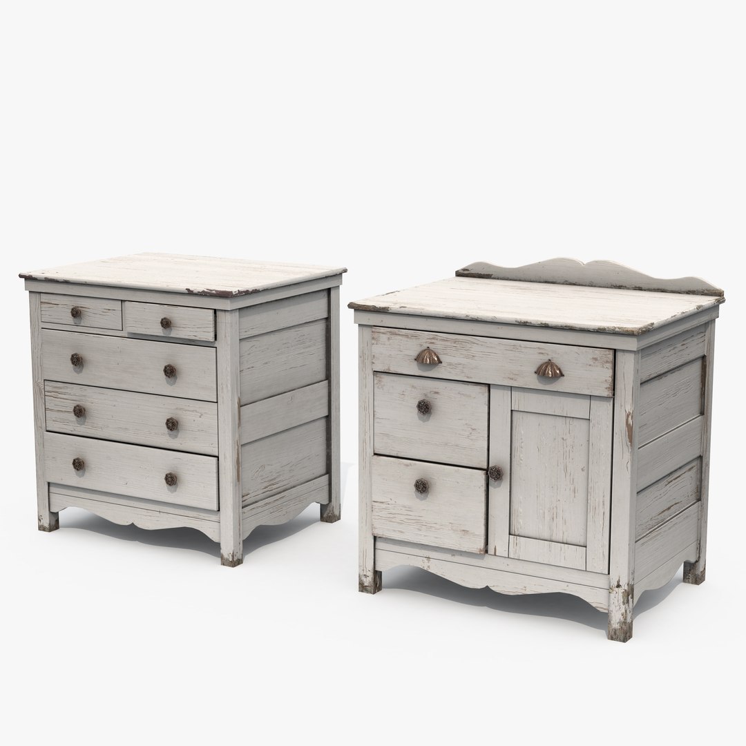3D Old Cabinets - TurboSquid 1815789