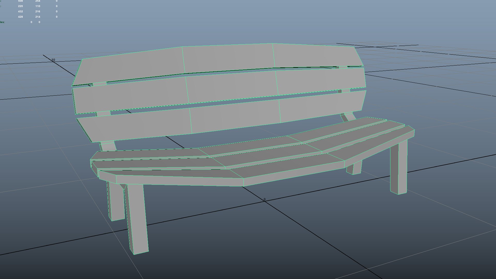 Bench Low Poly 3D Model - TurboSquid 1926579