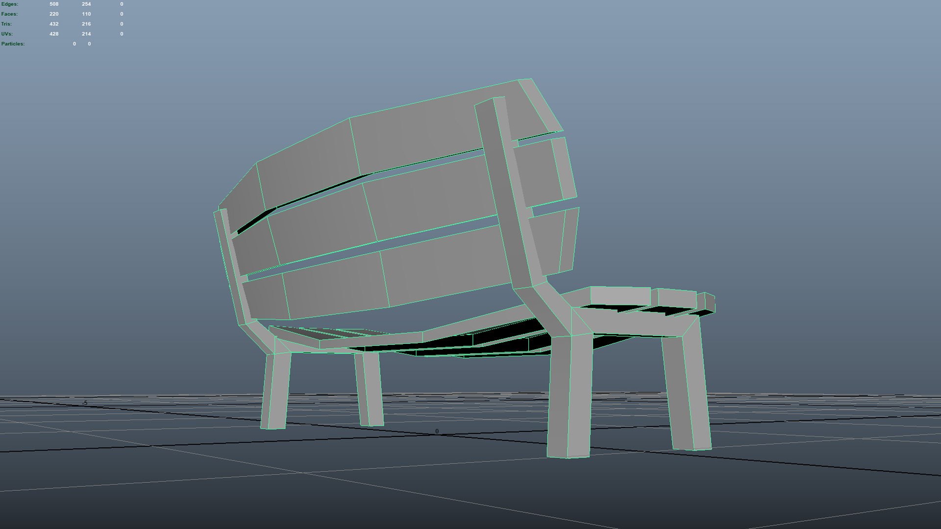 Bench Low Poly 3D Model - TurboSquid 1926579