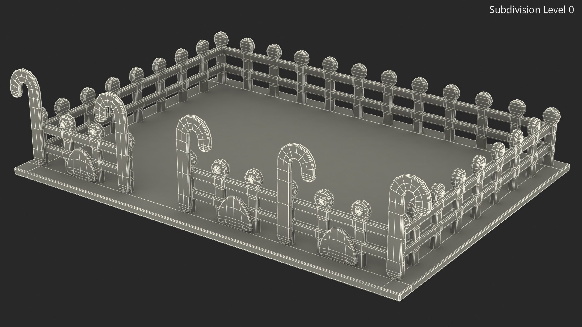 Cookie Dough Fence 3D Model - TurboSquid 1486785