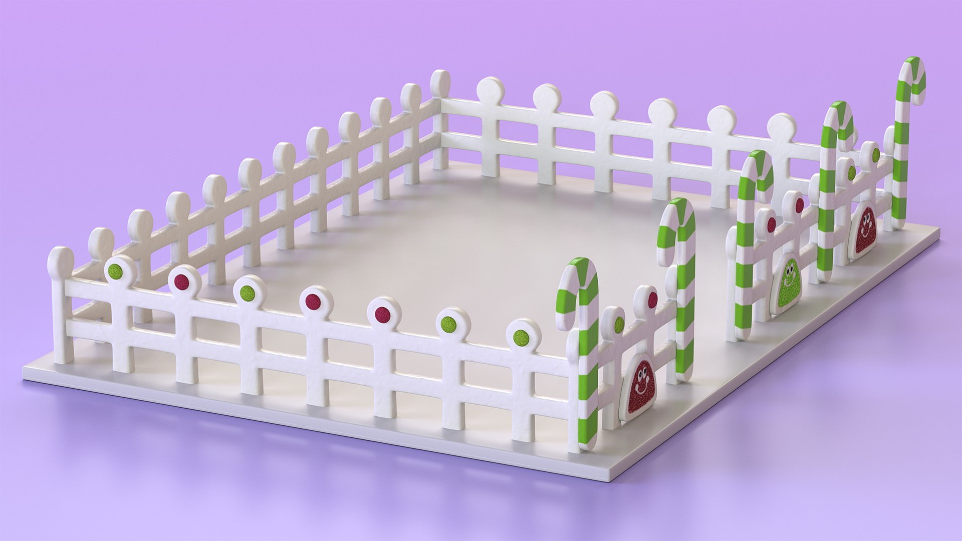 Cookie Dough Fence 3D Model - TurboSquid 1486785